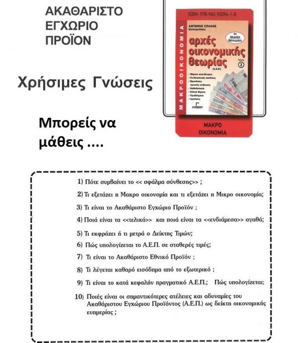 7ο Κεφάλαιο – Μακρο οικονομική θεωρία – Σφάλμα σύνθεσης – Πραγματικό Α ...